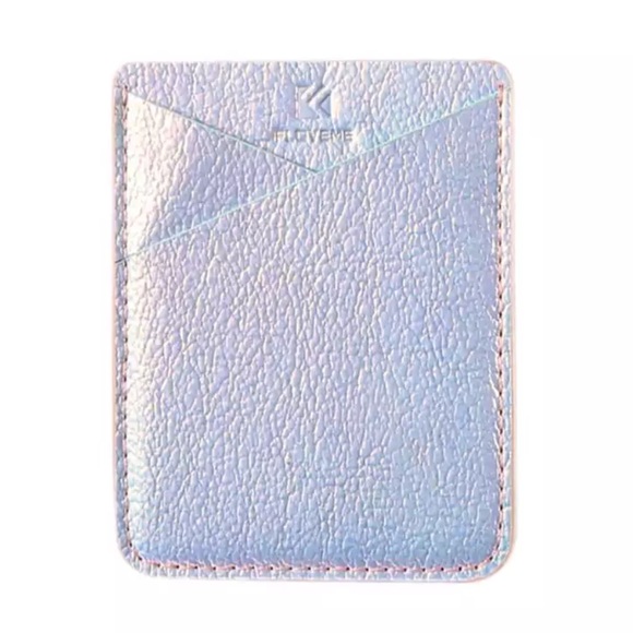 Accessories | New Silver Iridescent Phone Card Holder Wallet | Poshmark